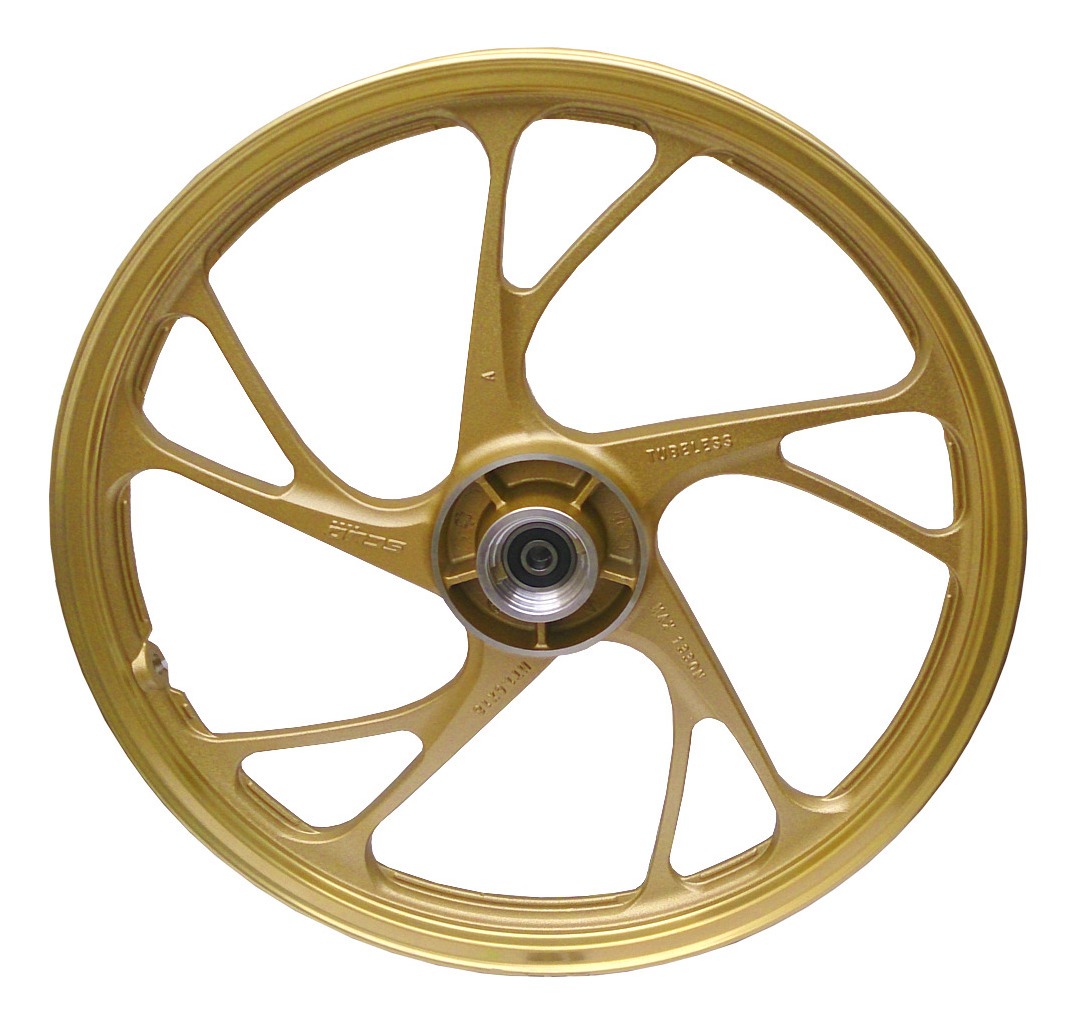 Kit Roda Titan 150 5p 2009 até 2013 Dourada Modelo de 160 + Freio A ...