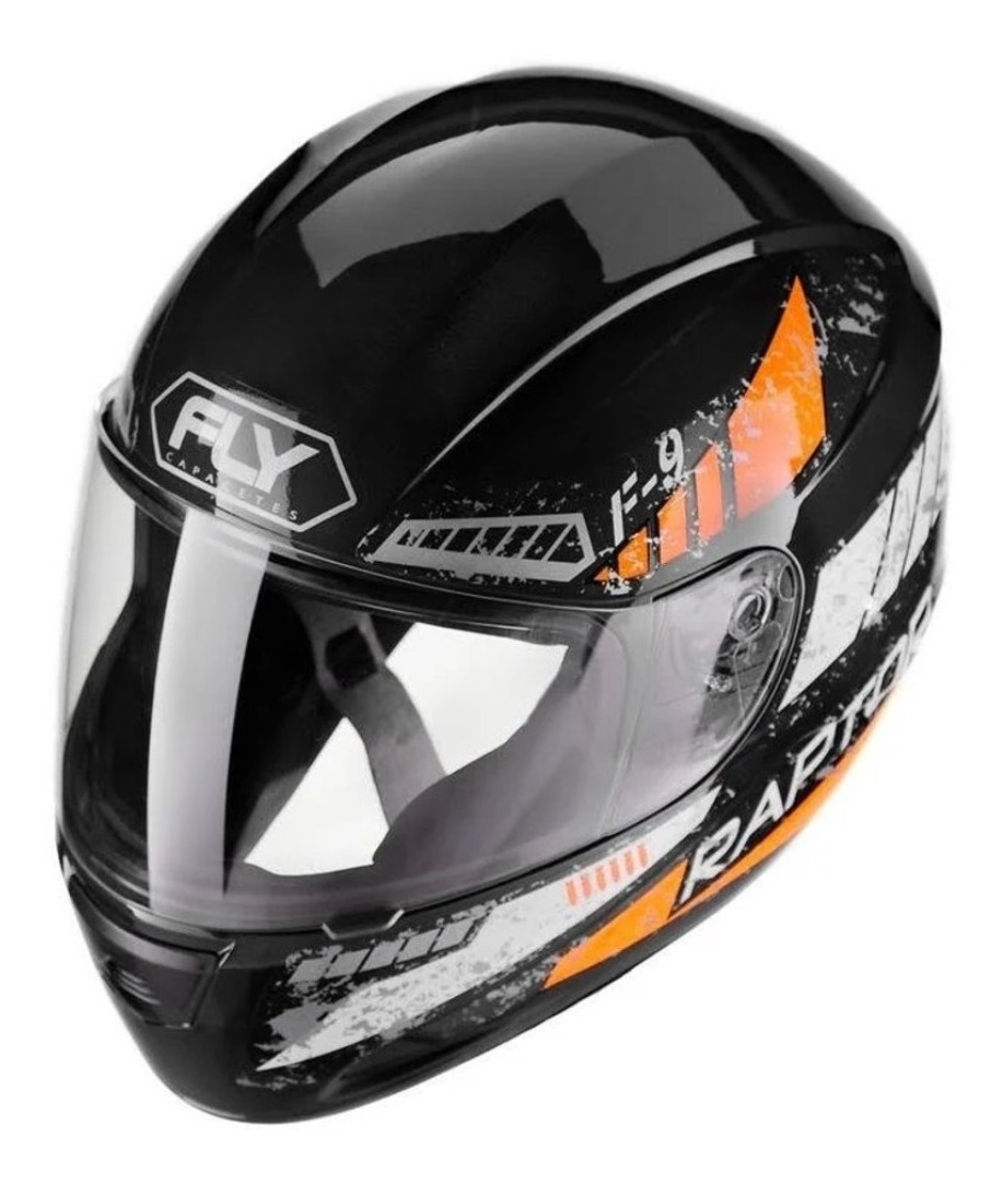 Capacete Fechado Fly F-9 Raptor Preto / Laranja é na Z3 Motos sua ...